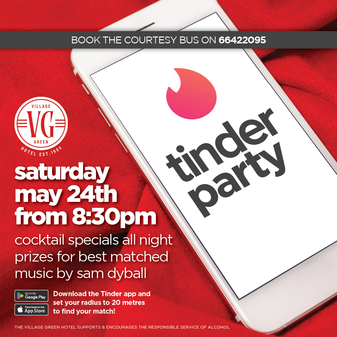 Tinder Party | Village Green Hotel